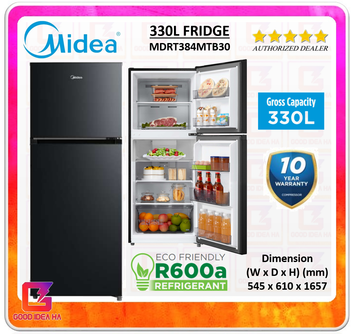Midea 330L 2 Door Refrigerator - MDRT384MTB30 | Lazada