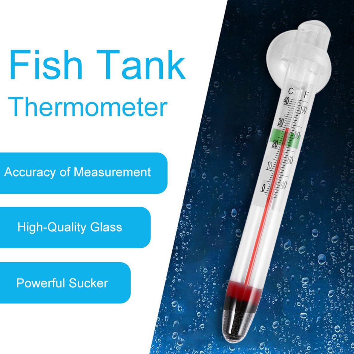 2Pcs Glass Meter Aquarium Fish Tank Water With Suction Cup - Pet Daddy ...