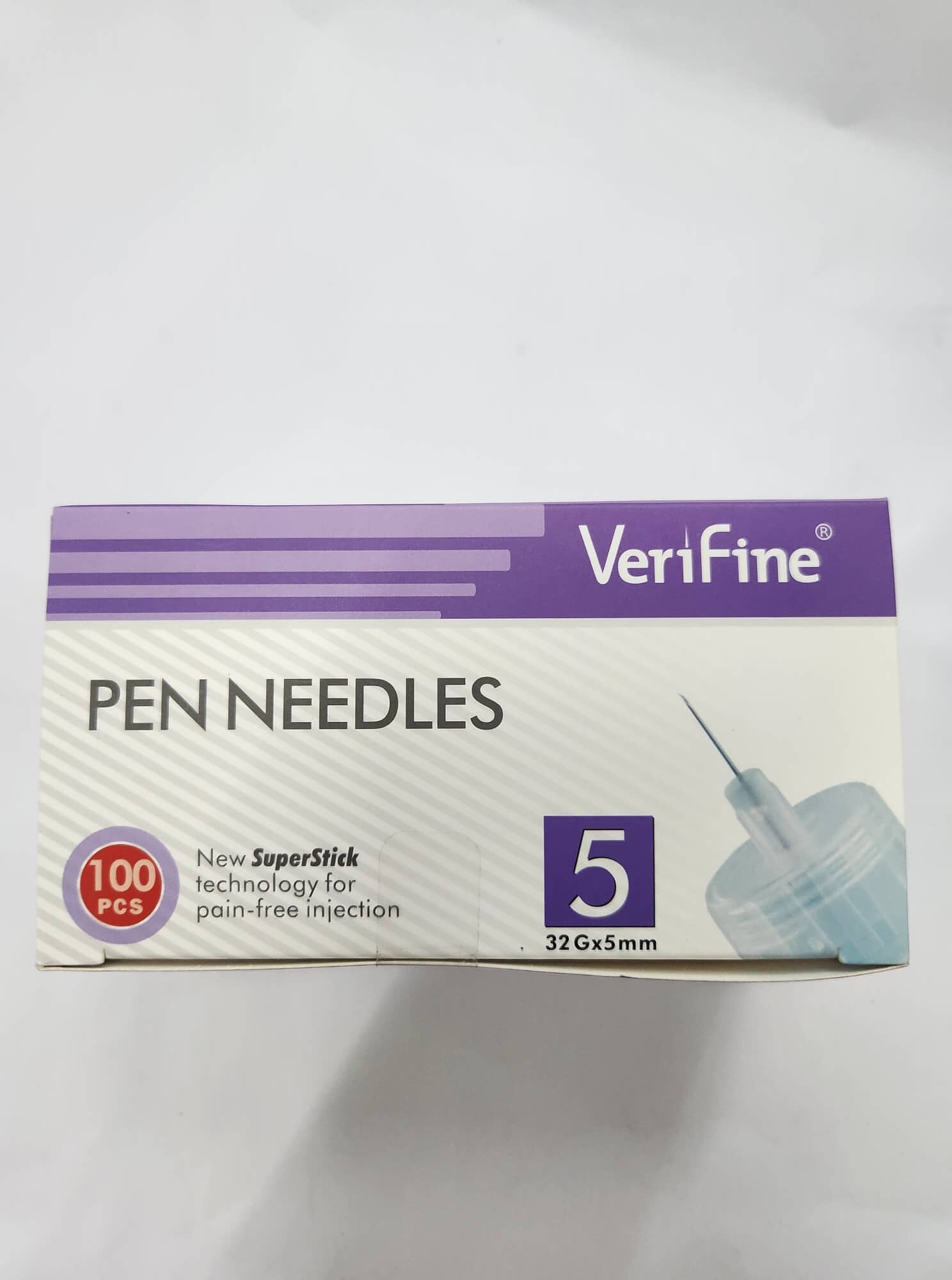 VERIFINE INSULIN PEN NEEDLES (32GX5MM)(PURPLE) 100'S | Lazada
