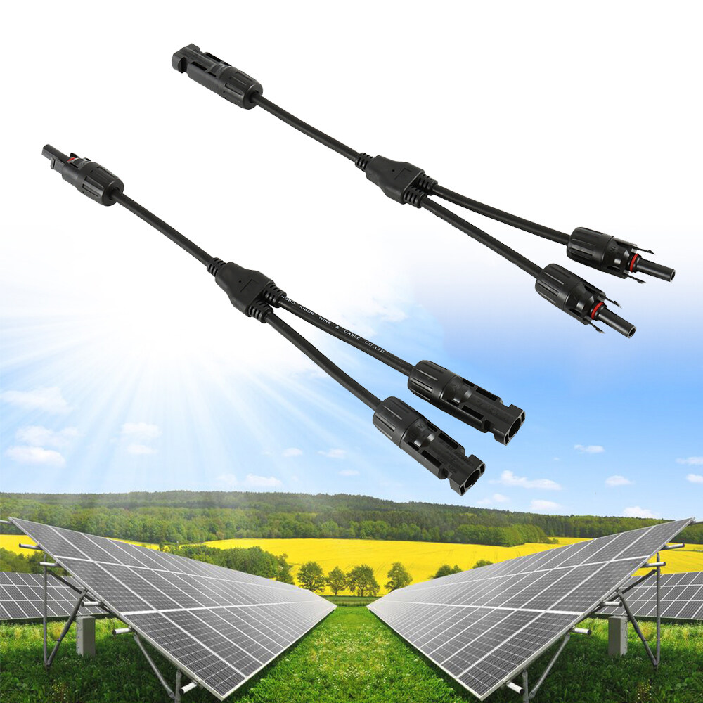 2 Pair Y Type MC4 Connectors Branch Solar Panel Cable Male Female M/F Wire PV Socket | Lazada PH