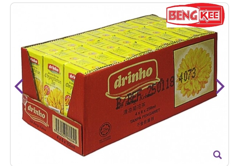 BENG KEE Drinho BUNGA Drink 6 X 250Ml X 4Packs (1 Carton) | Lazada