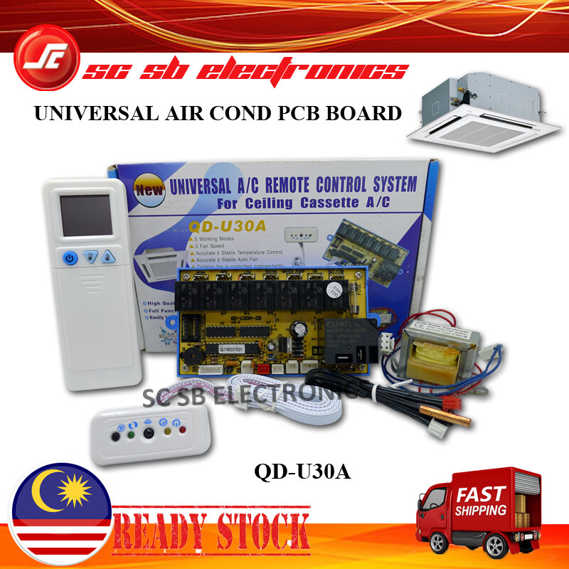 UNIVERSAL AIR COND PCB BOARD QD-U30A FOR CEILING CASSETTE AIR ...
