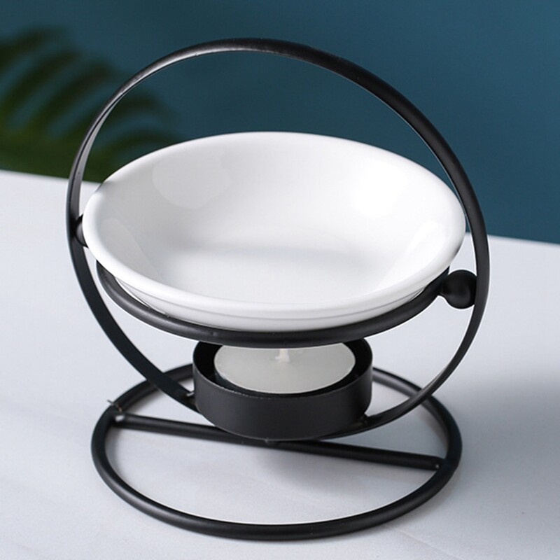Romantic Tealight Candle Holder Ceramic Oil Burner Essential Aroma ...