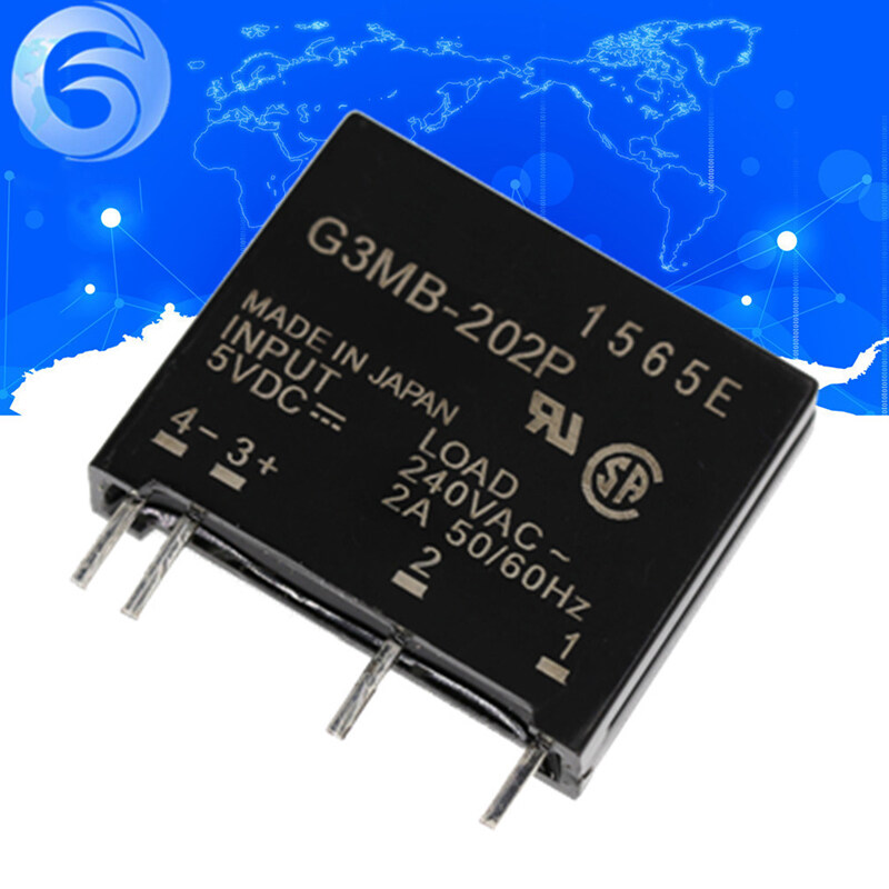 null EVAN G3MB-202P DC-AC PCB SSR ใน5VDC,Out 240V AC 2A Solid State ...