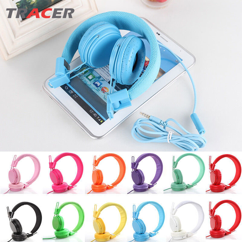 TRACER【In stock】3.5MM android iOS Kids Wired Ear Headphones Stylish ...
