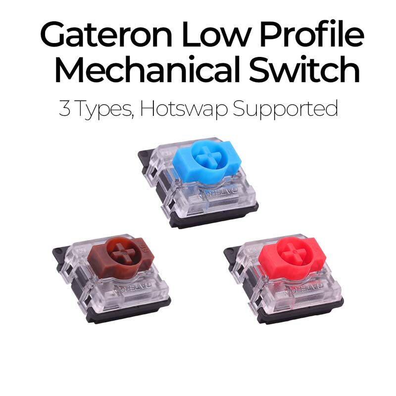 Gateron KS-27 Low Profile Switch Red Blue Brown 3pins for ultimate ...