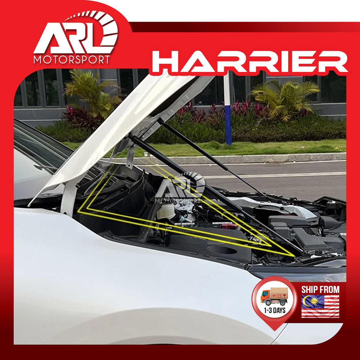 Toyota Harrier XU80 4th Gen (2020-2024) Front Bonnet Hydraulic Hood ...