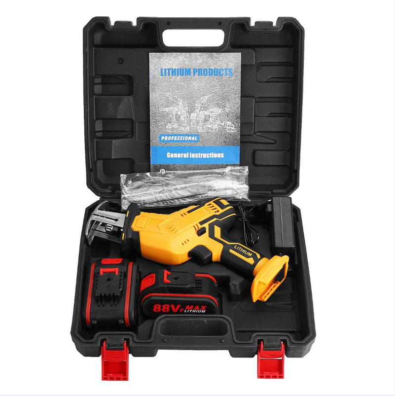 88VF Cordless Reciprocating Saw 4 Blades outdoor Rechargeable Electric ...