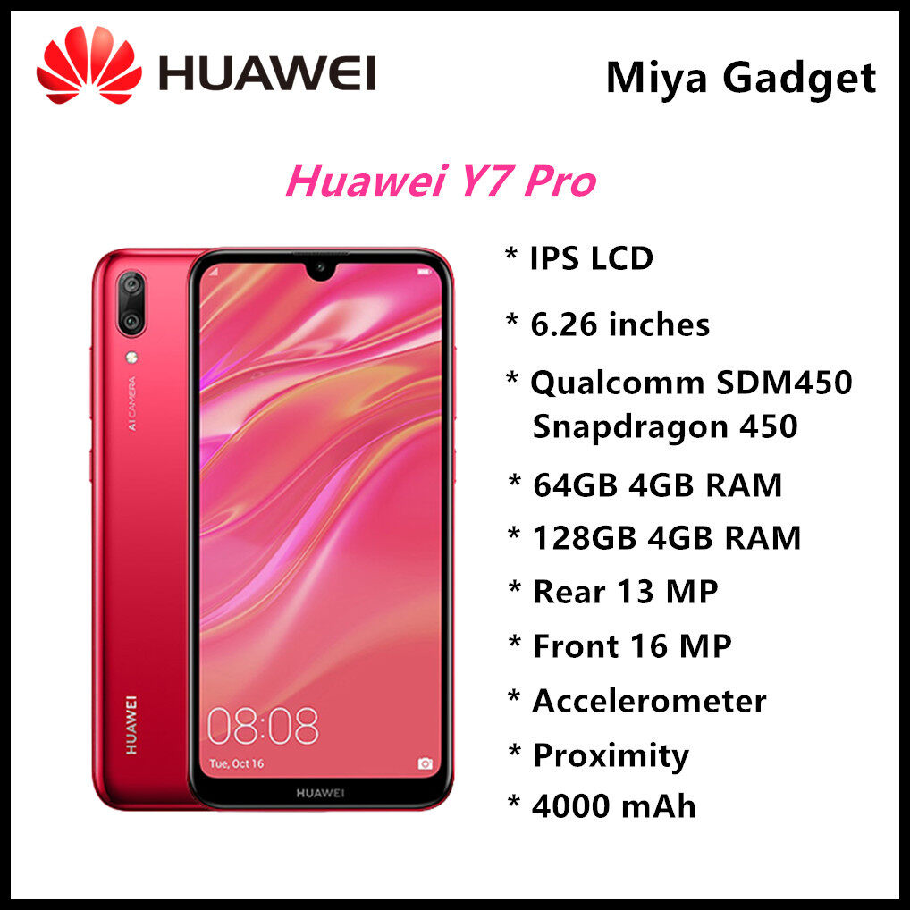Huawei Y7 Pro 4GB RAM + 128GB ROM 6.2 inches 13MP Dual Camera LTE l 1 ...
