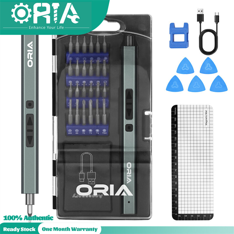 ORIA Electric Screwdriver 33 in 1 Small Electric Screwdriver Kit with ...