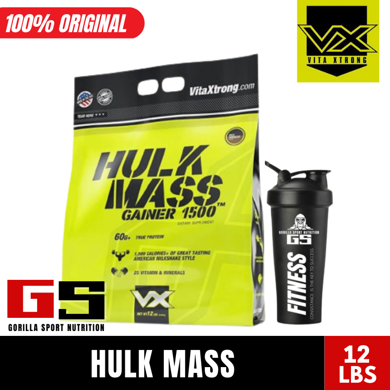 Hulk Mass Gainer Protein Halal Mass 1500 Calories Vitaxstong Protein ...