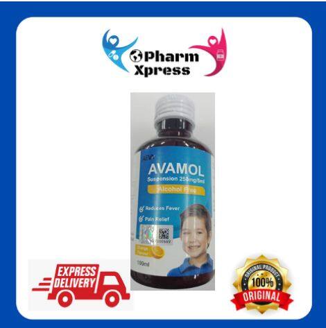 AVAMOL Paracetamol Suspension 250MG/5ML 100ml | Lazada