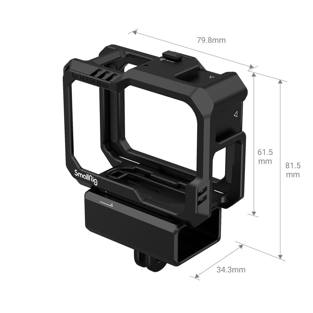 SmallRig Black Full Action Camera Cage สำหรับ GoPro HERO9/HERO10 GoPro ...