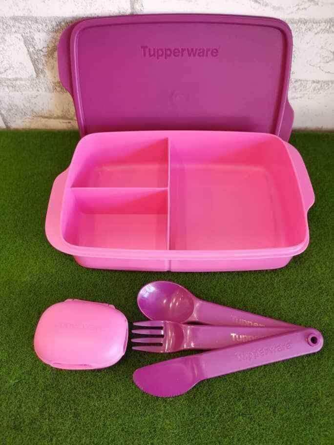 🍱 JOLLITUP TUPPERWARE 🍱 Bekas makanan divider lunch box | Lazada