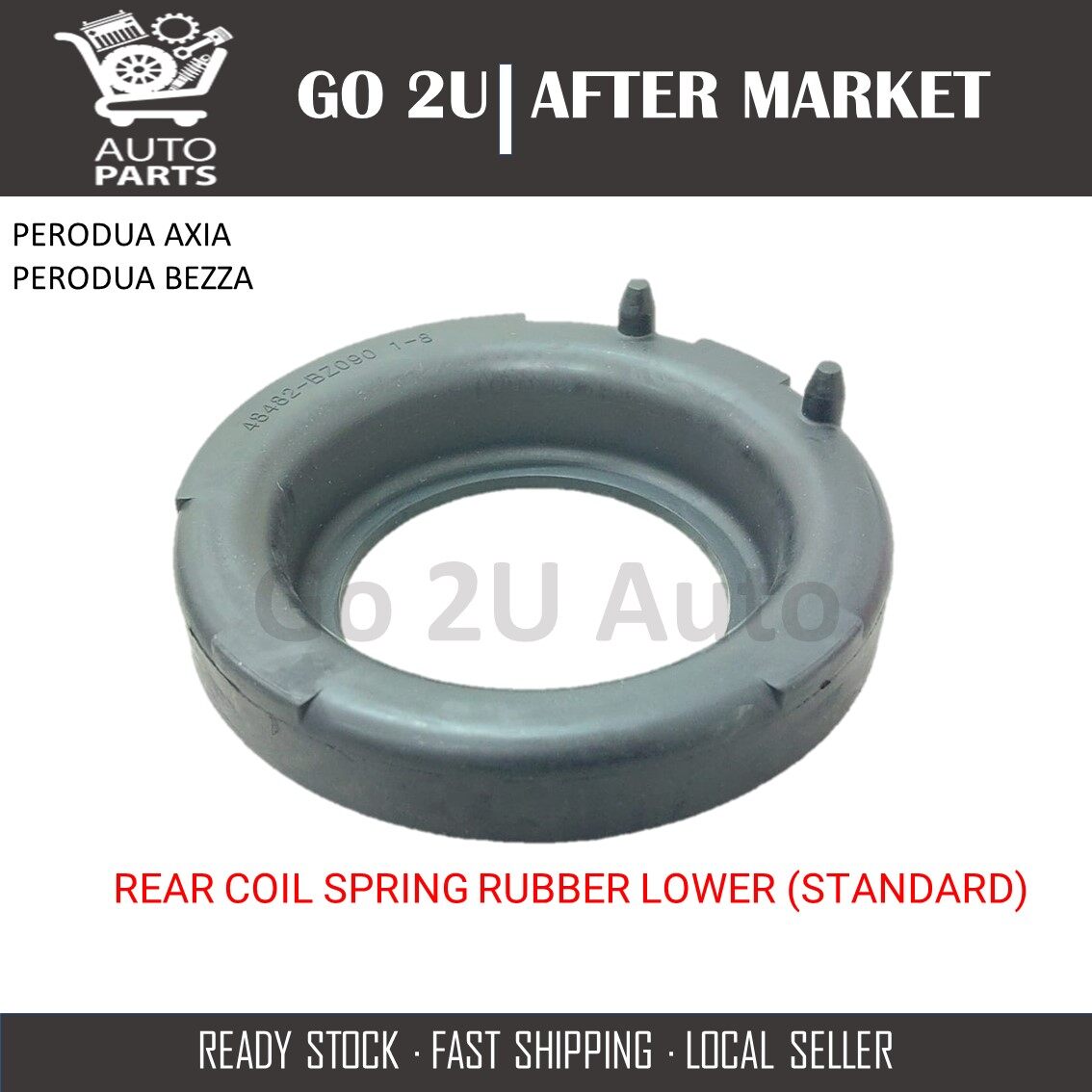 REAR COIL SPRING RUBBER LOWER (STANDARD) - 48482-BZ090 PERODUA AXIA ...
