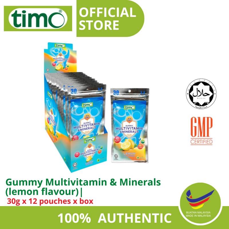 Timo Gummy Multivitamin & Minerals (lemon flavour) | Lazada