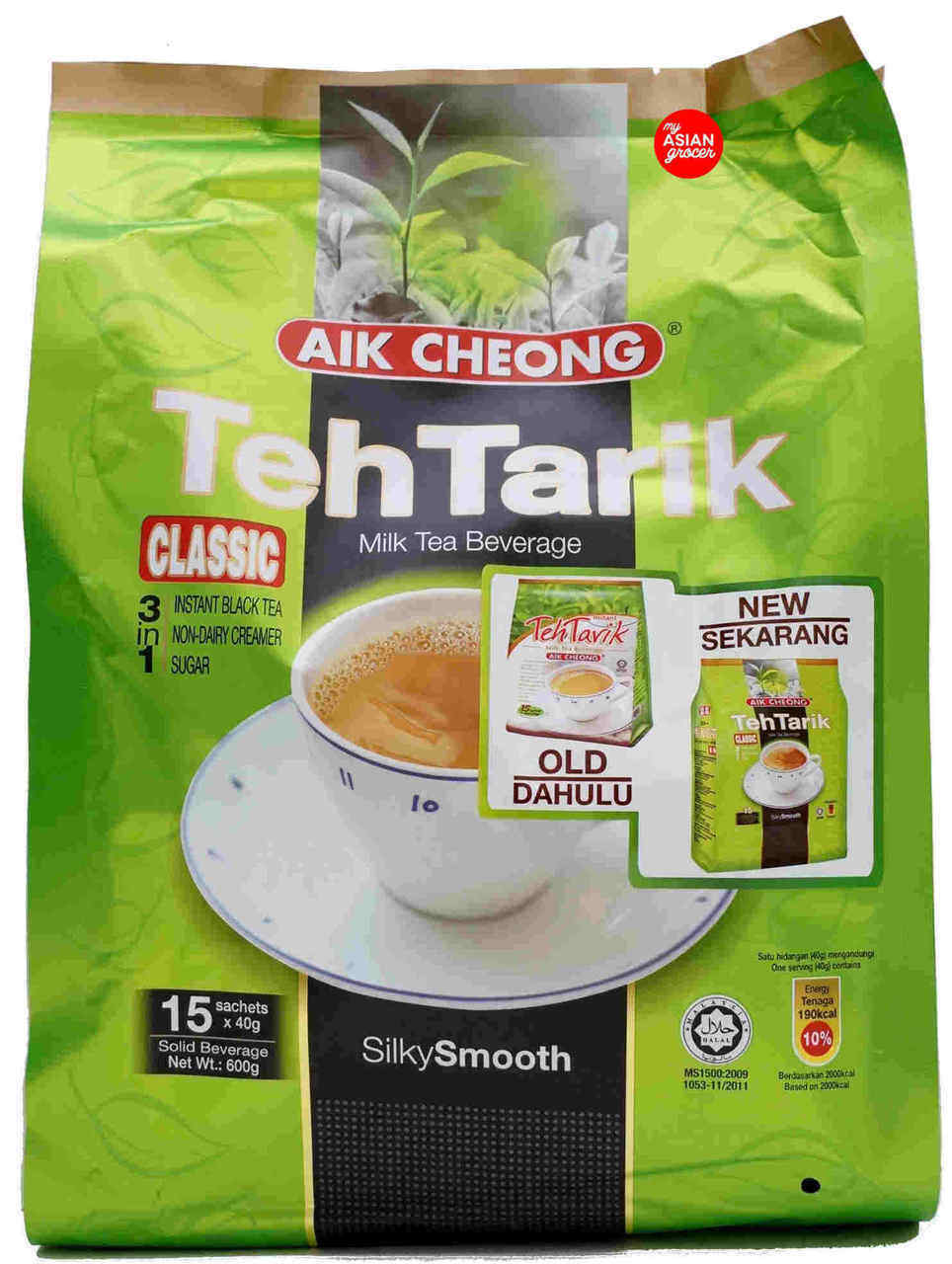 Aik Cheong Teh Tarik 3 in 1 Classic 15 sachets 600g | Lazada