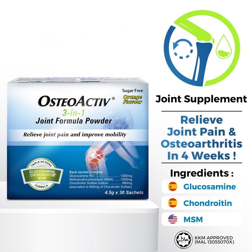 Osteoactiv 3 In 1 Joint Formula Powder (4.5g x 30 Sachets) | Lazada