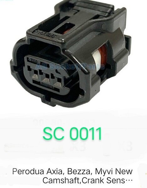 Axia, Bezza, Myvi NEW , Cam / Crank Sensor Socket - 3 Pin (00) | Lazada