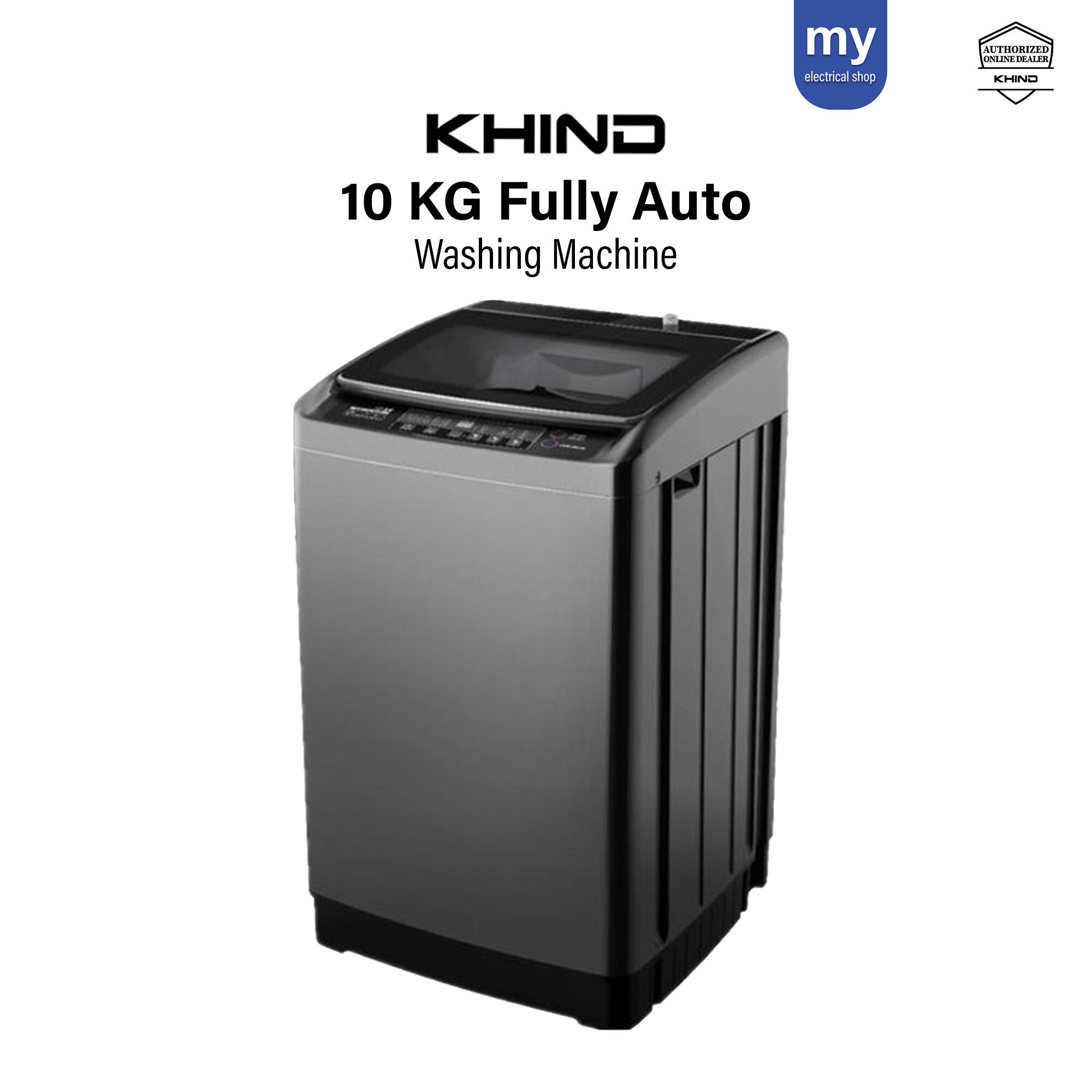 Khind WM100A 10KG Fully Auto Washing Machine Top Load Mesin Basuh | Lazada