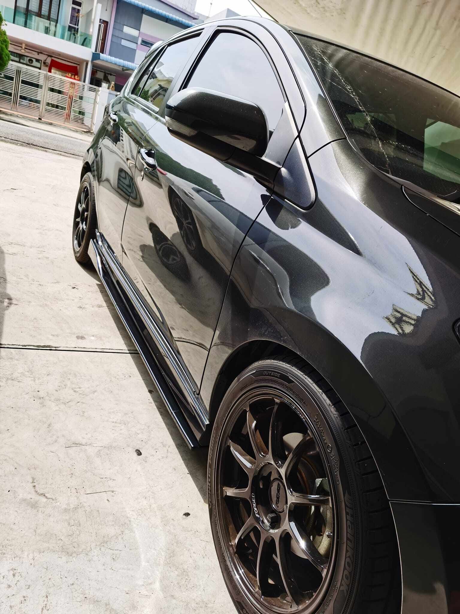 Perodua Myvi 2018-2021 Front Bumper Diffuser Lip Wrap Angle Splitters ...