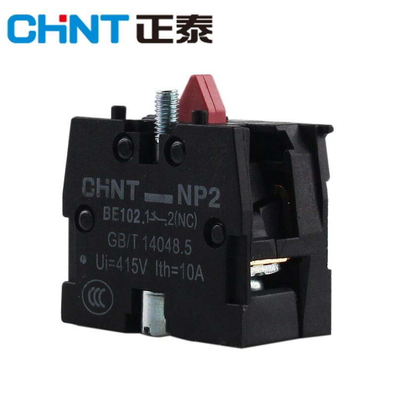 Chint ปุ่มอุปกรณ์เสริมสวิตช์ NP2ปุ่มติดต่อกลุ่มของ NP2-BE101ปกติเปิด ...