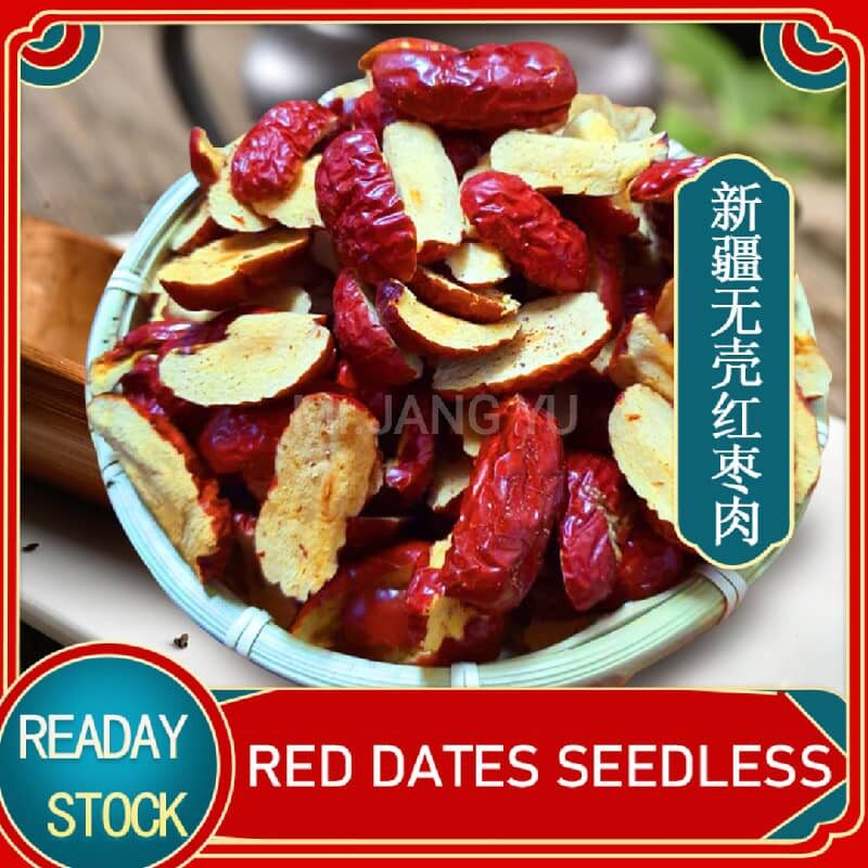 Mr.JANG YU 新疆紅棗幹脆无核红枣片 Dried Red Dates Slice Kurma Merah Red dates ...
