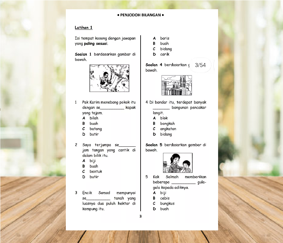 Latihan Bahasa Melayu Penjodoh Bilangan Bagi pelajar Sekolah Rendah ... Latihan Bahasa Melayu Penjodoh Bilangan Bagi pelajar Sekolah Rendah ...