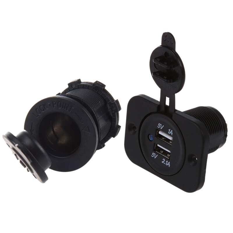 Motorbike Car Cigarette Lighter Socket Plug Power Outlet Waterproof ...