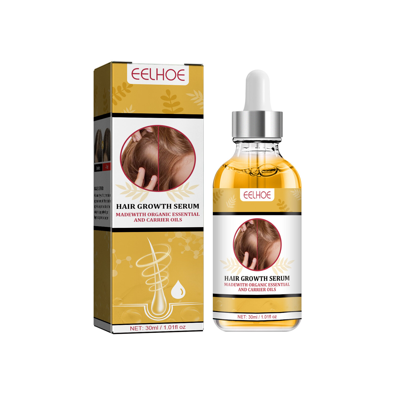 Eelhoe Hair Growth Serum Anti Hair Loss Treatment Essence Oil Repair