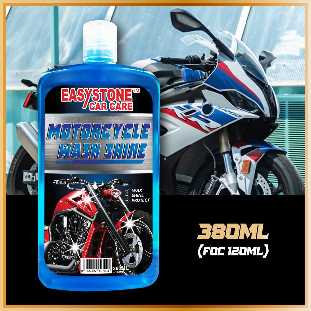 100% Original Easystone Motorcycle Wash Shine 500ml Ready Stock | Lazada
