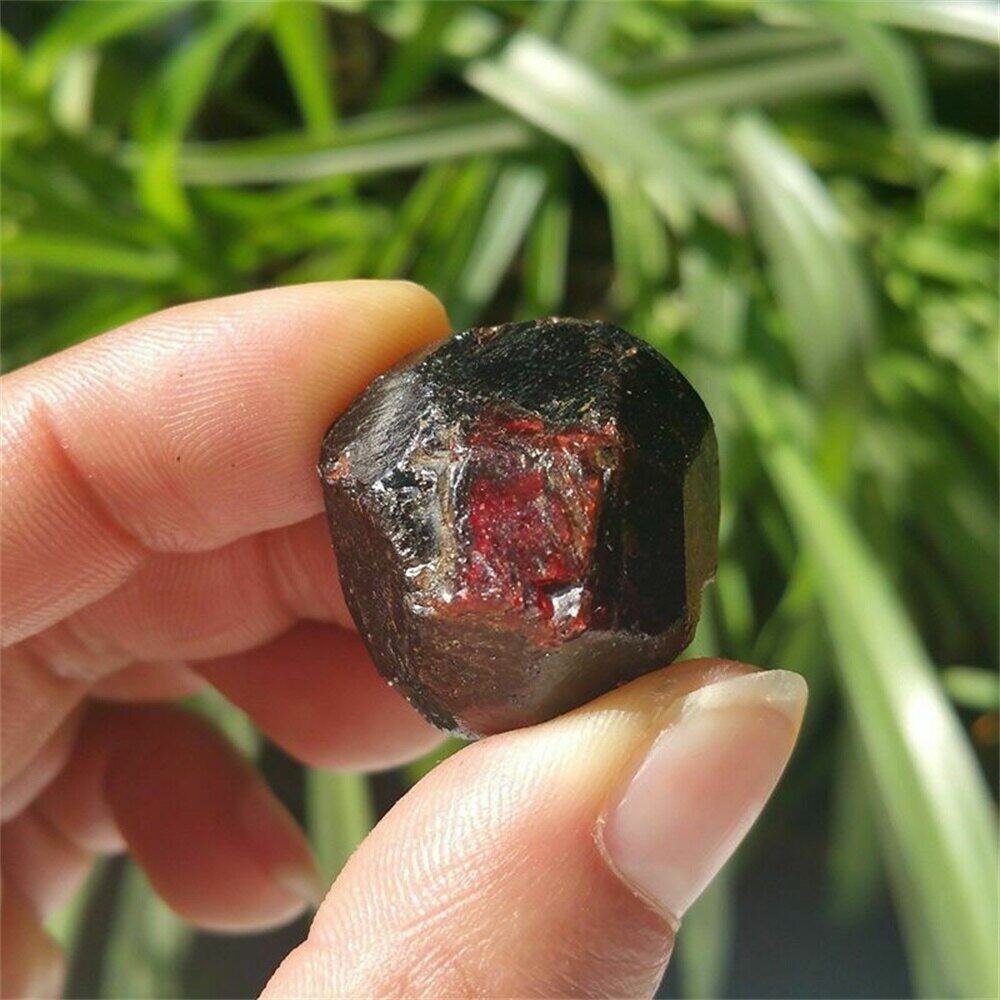 1PC Natural Original Red Garnet Crystal Gemstone Rough Stone Mineral Specimen Healing Quartz ...