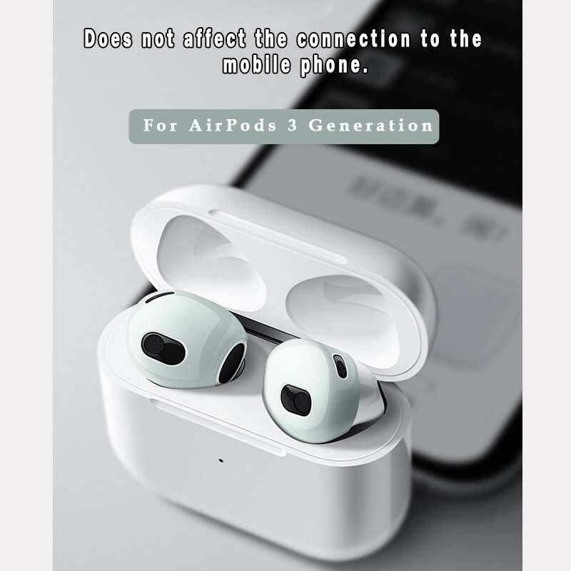 2021 New For AirPods 3rd Silicone Protective Case Skin Covers Earpads ...