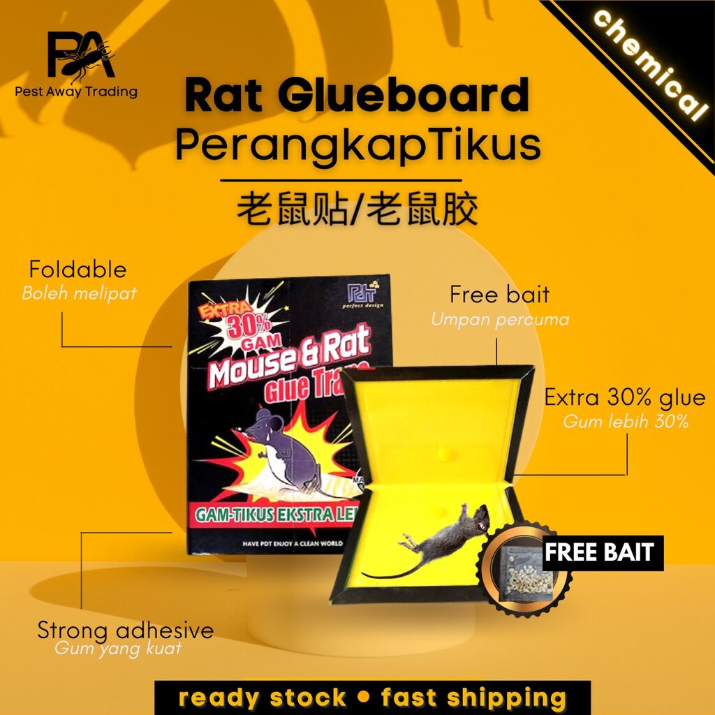Perangkap Tikus / Gum Tikus / Mouse Trap / Rat Trap / 老鼠胶板 | Lazada