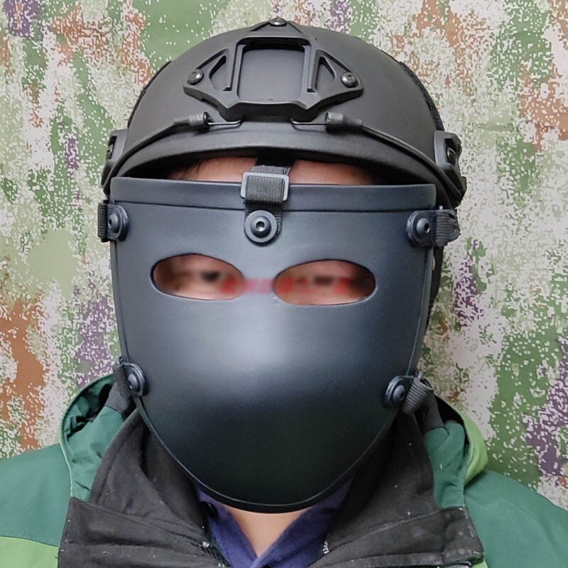 Level 3 Bulletproof Mask Half Face Tactical Helmet Bullet Avoidance ...