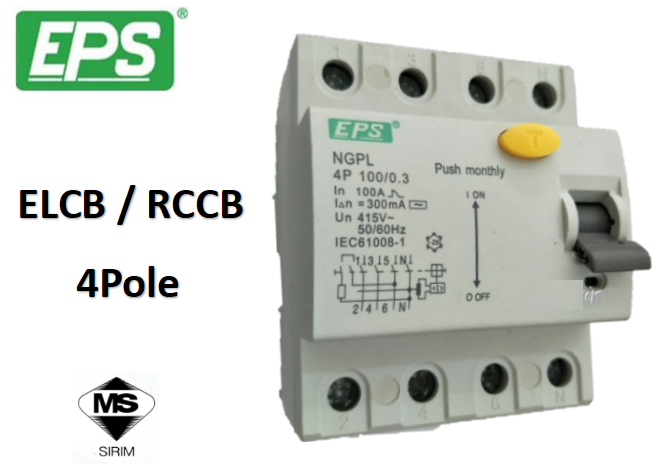EPS ELCB RCCB 4pole 30A 100A 300A | Lazada EPS ELCB RCCB 4pole 30A 100A 300A | Lazada