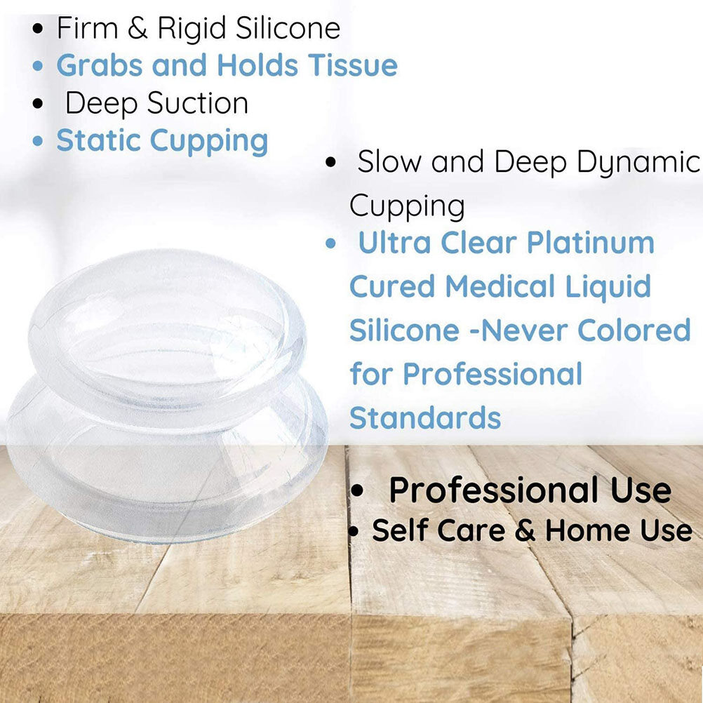 4Pcs Anti Cellulite Cup Cupping Therapy Set Silicone Massage Cups ...