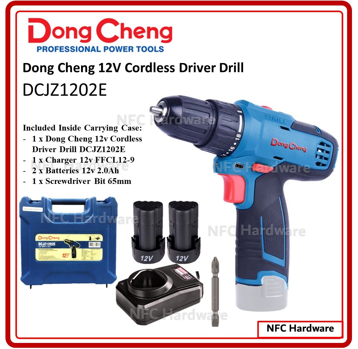 Dong Cheng 12V Cordless Driver Drill DCJZ1202E | Lazada