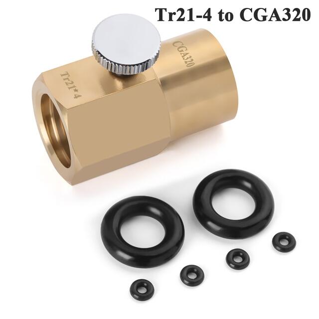 For Sodastream Cylinder Refill Adapter TR21-4 To CGA320/W21.8-14 ...