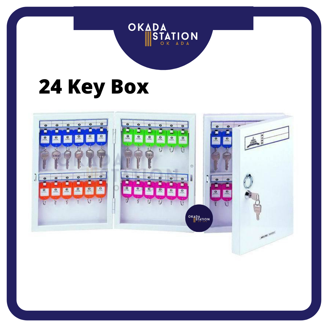 OKADA Metal Key Box Cabinet / Kotak Kunci Besi / Key House / Peti Kunci ...