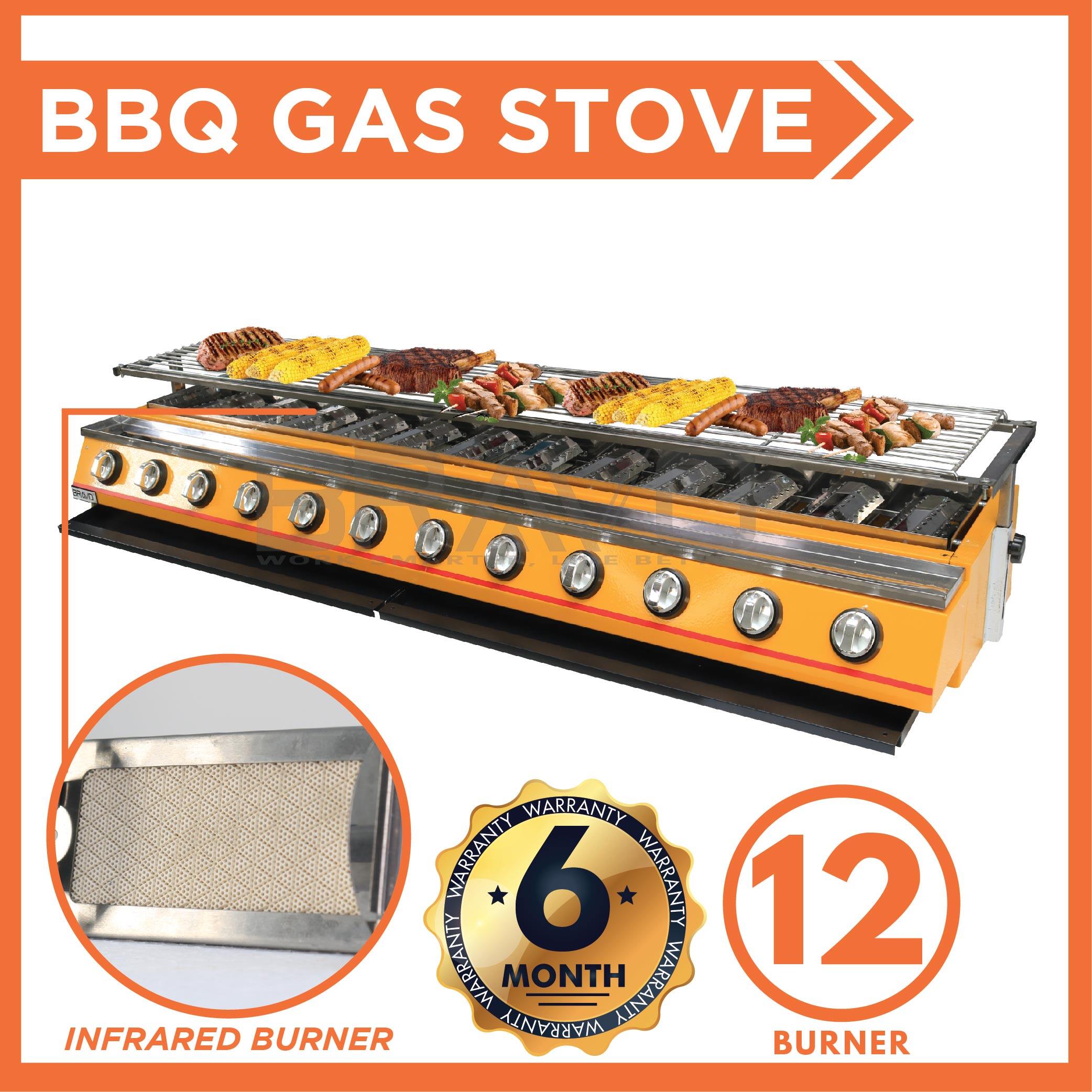 BRAVO BBQ Gas Stove BBQ Stove Gas BBQ Grill Gas Stove Dapur Bakar Lokcing Pembakar Ikan Gas ...