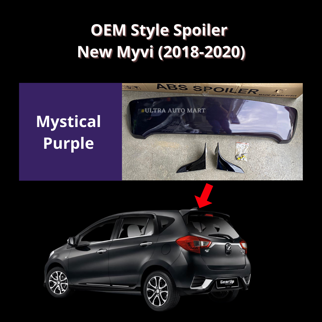 Perodua Myvi G3 (2018 2019 2020) OEM Gear Up Style Spoiler | Lazada