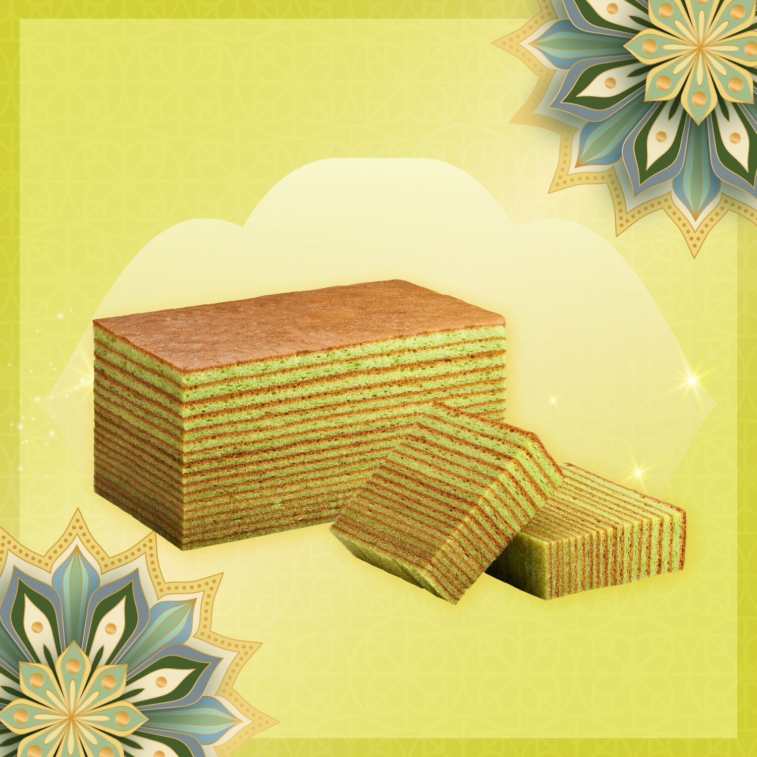 [Kek Lapis] Kek Lapis Pandan/ Pandan Layer Cake- Opah's Recipe | Lazada