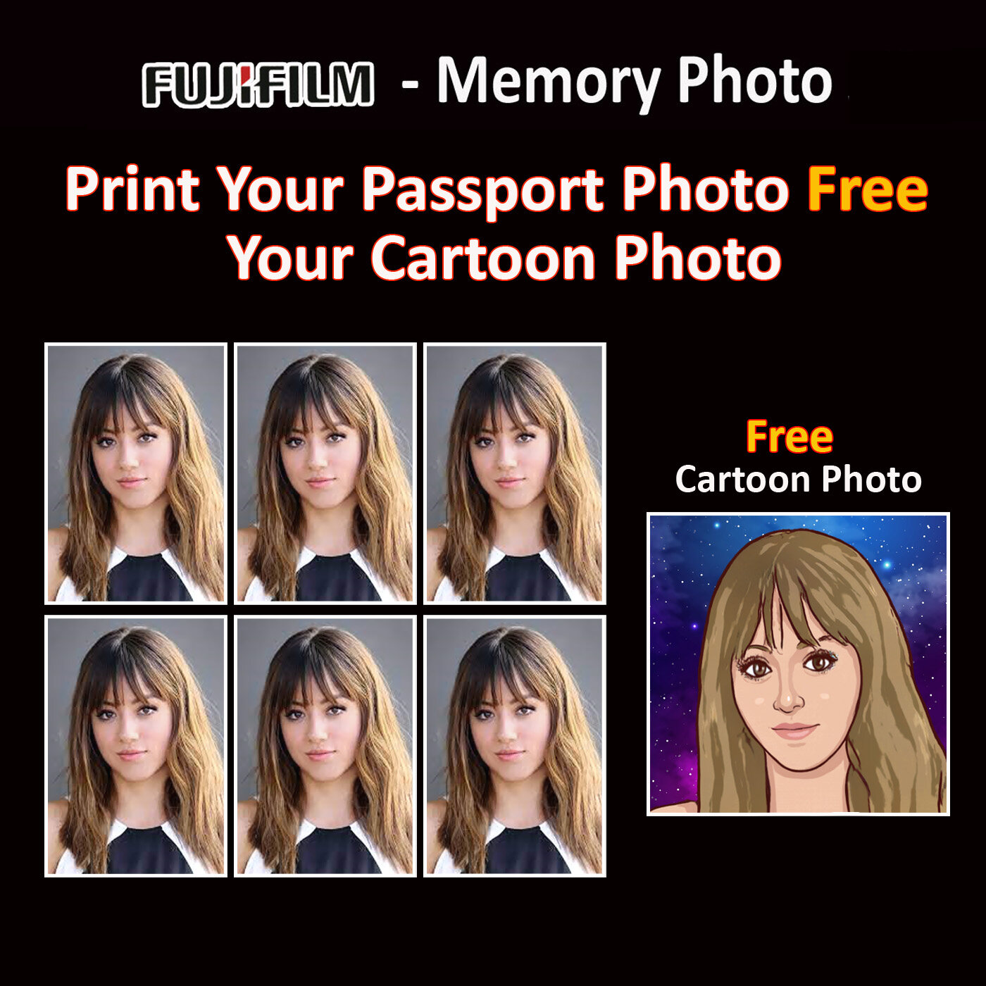 Passport Photo, Cartoon Photo, Passport Photo (6pcs & Softcopy) Free ...
