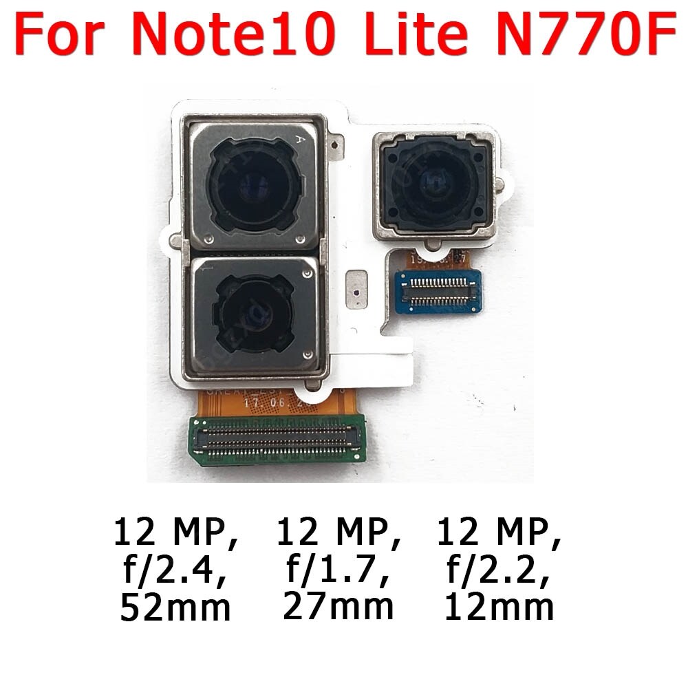 กล้องหน้าหลังของแท้คุณภาพสูงสำหรับ Samsung Galaxy Note 10 Plus Lite 9 8 ...