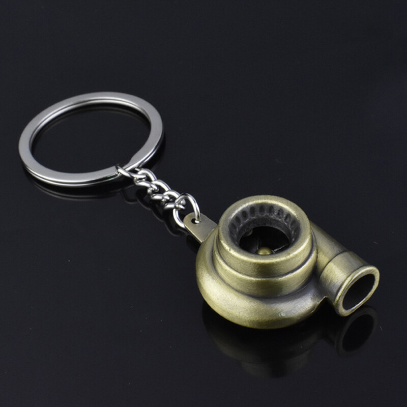 Extra Sweet Mini Turbo Turbocharger Keychain Spinning Turbine Key Chain ...