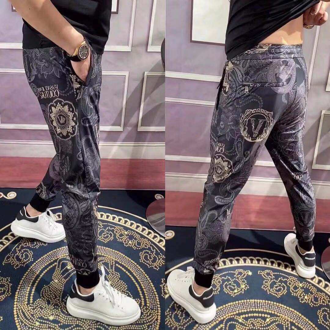 VERSACE Seluar Baru, Seluar Kasual Fesyen Bergaya Lelaki, Seluar Kaki ...