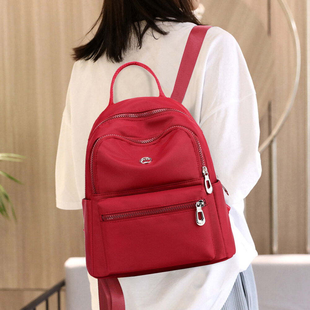 Waterproof Nylon School Shoulder Bag Women Student Casual Travel ...