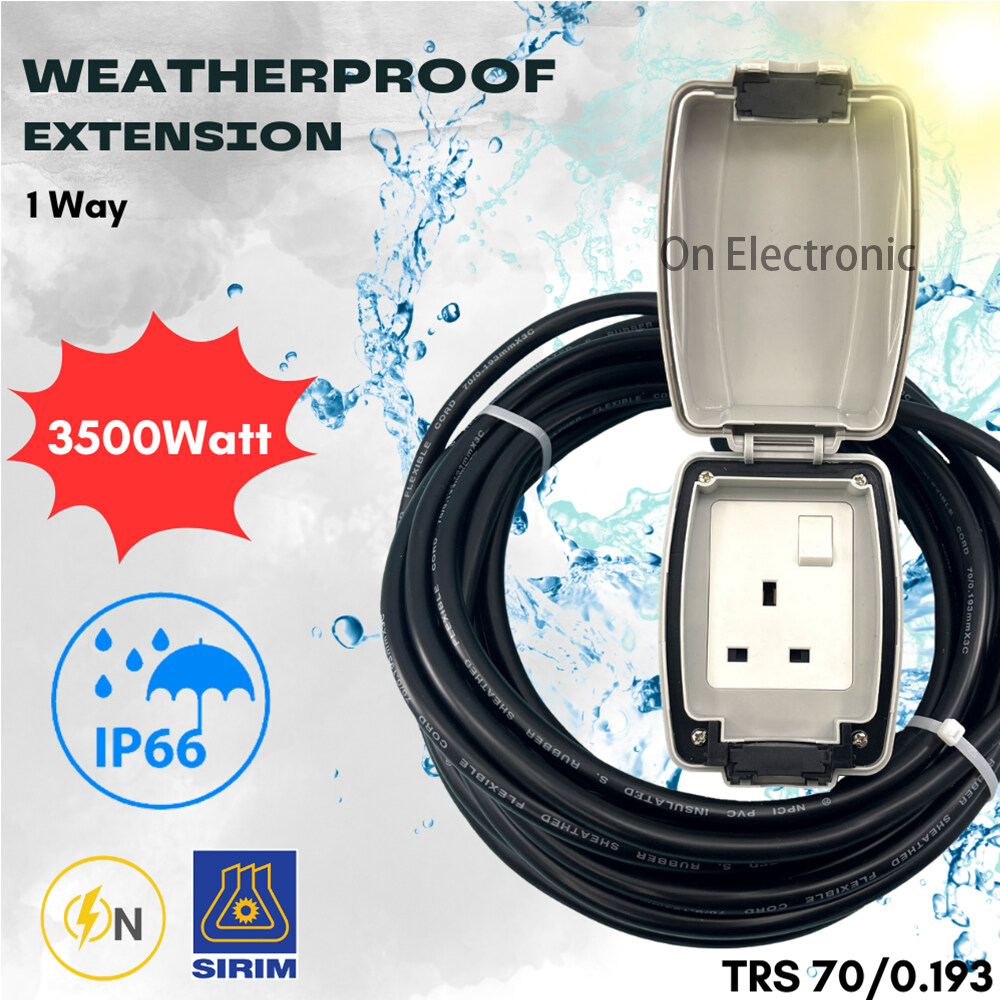 3500Watt HEAVY DUTY TRAILING EXTENSION SOCKET PLUG TRS Cable (Pure full ...