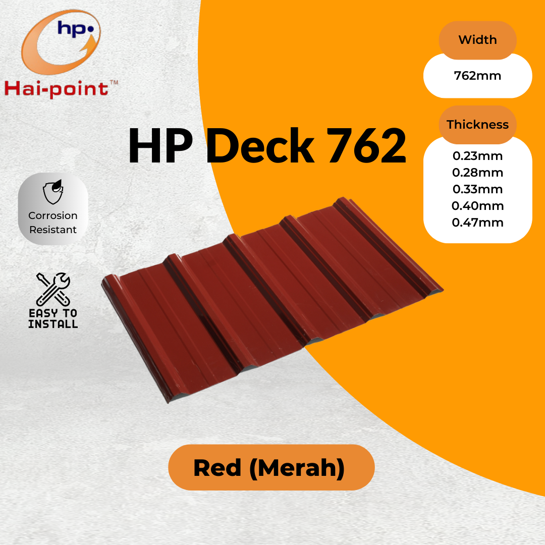 Hai Point HP Metal Deck 762 Metal Roofing Atap Rumah Atap Genting Rumah ...